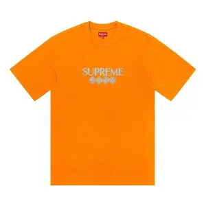 Supreme Glitter Short-sleeve Top - Orange