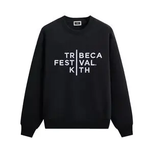 Kith For Tribeca Festival Logo Lockup Nelson Crewneck - Black