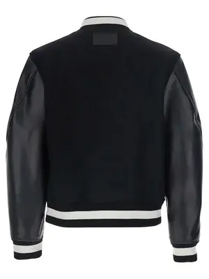 Givenchy Mixed Materials Blouson Jacket - Black