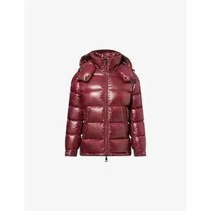 Moncler Quilted Shell-down Jacket - Dark Red