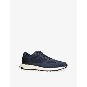 TOD'S Panelled Suede And Mesh Trainers