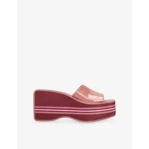 Chloé Swimming Cool Wedge Leather Sandals