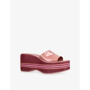 Chloé Swimming Cool Wedge Leather Sandals