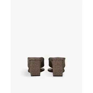 AZZEDINE ALAIA Tong 75 Woven Wedge Heels