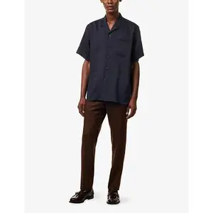 Corneliani Drawstring Straight-leg Wool-blend Trousers