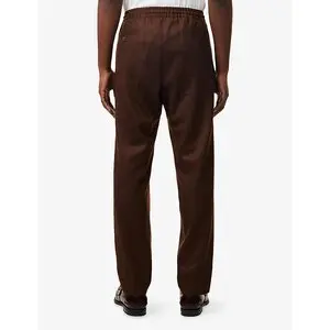 Corneliani Drawstring Straight-leg Wool-blend Trousers