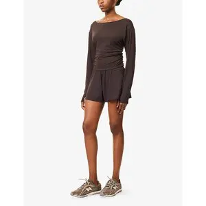 ADANOLA Studio Side Split Woven Shorts