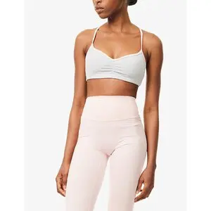 Bo+tee Marl Longing V-neck Sports Bra