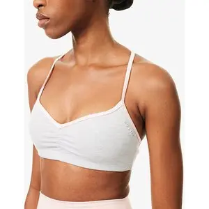 Bo+tee Marl Longing V-neck Sports Bra