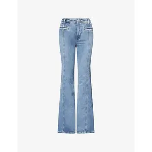 Free People Firecracker Flared-leg Denim Jeans - Mid Stone