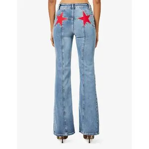 Free People Firecracker Flared-leg Denim Jeans