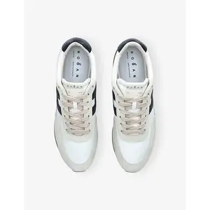 Hogan Allacciato H699 Suede And Leather Trainers