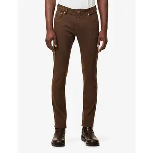 Corneliani Regular-fit Tapered-leg Cotton Chino Trousers