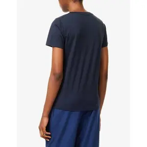 Derek Rose Jessica Pima Cotton-jersey V-neck T-shirt