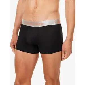Calvin Klein Brushed Logo-waistband Pack-of-three Trunks