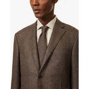 Corneliani Pow Mouline Notch-lapel Wool Blazer