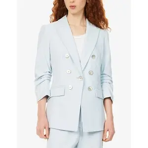 Veronica Beard Tomi Dickey Peak-lapel Cotton-blend Blazer