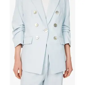Veronica Beard Tomi Dickey Peak-lapel Cotton-blend Blazer