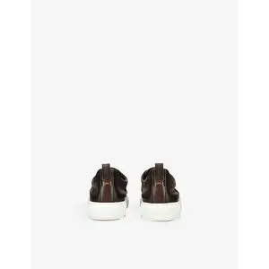 Santoni Victory Unlined Leather Trainers