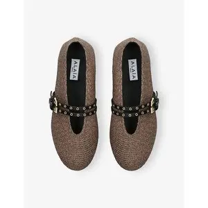 AZZEDINE ALAIA Ballerinas Woven Flats