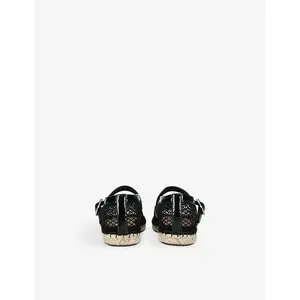 AZZEDINE ALAIA Fishnet Suede Espadrille