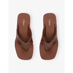 Chloé Swimming Cool Thong Leather Sandals