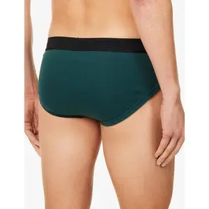 TOM FORD Logo-waistband Stretch-cotton Briefs