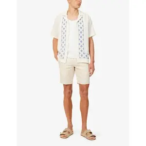 Orlebar Brown Maitan Embroidered Cotton Shirt