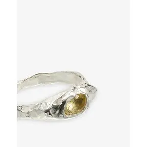 SIMUERO Sterling And Lemon Quartz Ring