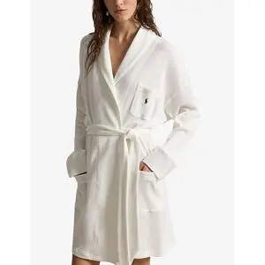 Polo Ralph Lauren Waffle Logo-embroidered Cotton-blend Robe