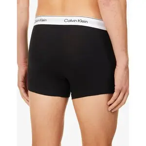 Calvin Klein Icon Pack Of Five Stretch-cotton Trunks