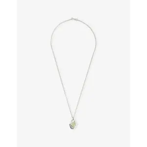 SIMUERO Sterling Nectar Uva Necklace With Prehnite Stone - Silver