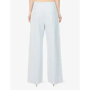 Veronica Beard Cassidee Straight-leg Cotton-blend Trousers