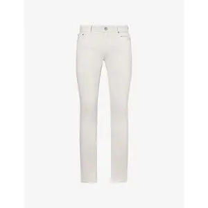 Corneliani Regular-fit Tapered-leg Cotton Chino Trousers - Cream
