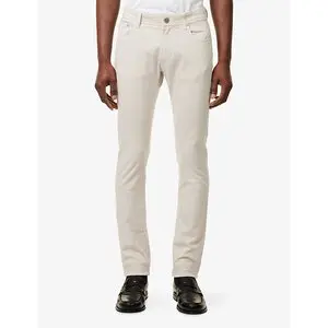 Corneliani Regular-fit Tapered-leg Cotton Chino Trousers