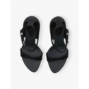 AZZEDINE ALAIA Drop Strappy 90 Leather Sandals