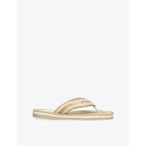 Chloé Logo Woven Sandals