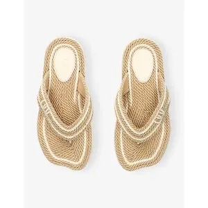 Chloé Logo Woven Sandals