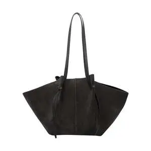 Yuzefi Large Suede Mochi Shoulder Bag - Brown