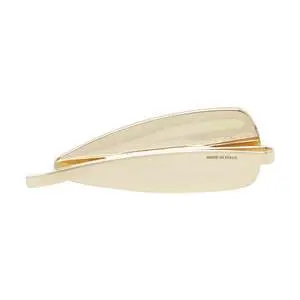 Miu Miu Logo Enameled Hair Clip - Black