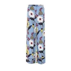 Marni Palazzo Pants With Melodia Print - Blue