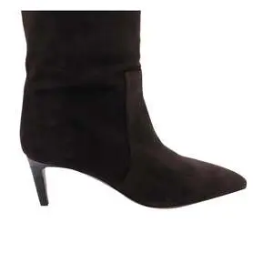 Paris Texas Suede Stiletto High-top Boots - Brown