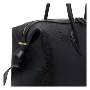 Yuzefi Large Brioche Duffle Shoulder Bag - Black