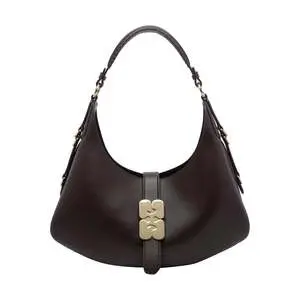 GANNI Small Kat Shoulder Bag - Brown