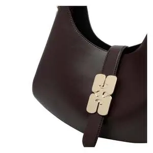 GANNI Small Kat Shoulder Bag - Brown