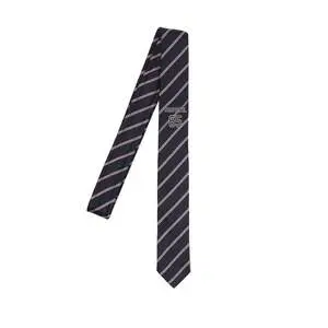Thom Browne Jacquard Browne 65 Tie - Blue
