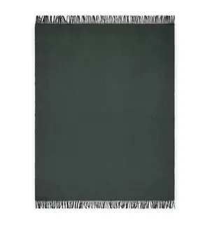 BEGG X CO Cashmere Arran Reversible Throw - Green