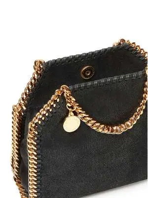 Stella McCartney Tiny Falabella Shaggy Deer Bag - Black