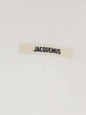 Jacquemus Le T-shirt Gros Grain' T-shirt With Logo Patch On The Front In Cotton