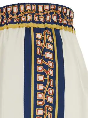 La DoubleJ Printed Silk Palazzo Pants - Multicolor